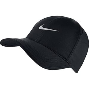 nike aerobill featherlight dri-fit black unisex tennis running adjustable hat cap