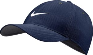 men's nike dri-fit tech golf cap, midnight navy(aq5349-410)/white, one size