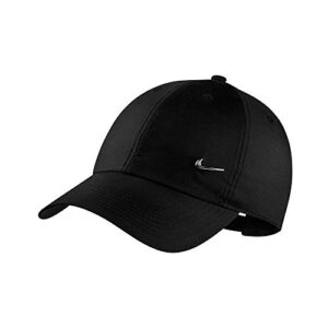 nike unisex adult onesize swoosh h86, black/metallic silver, one size