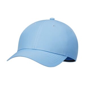 nike dri-fit legacy91 adult unisex custom golf hat (university blue/white)