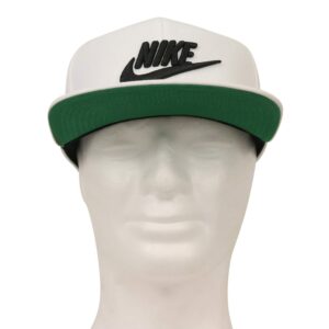 nike men's u nsw pro cap futura, white/pine green/black/(black), misc