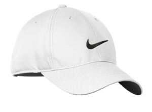 nike standard golf cap, white, adjustable, one size