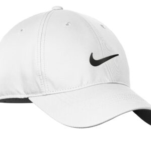 Nike Standard Golf Cap, White, Adjustable, One Size