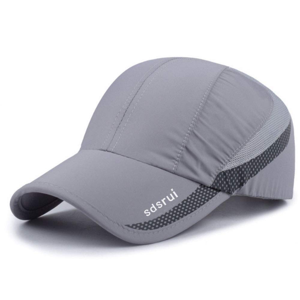 CLAPE Baseball Cap Outdoor Sports Running Performance Hat UV Protection Ultra Thin Lightweight Waterproof Quick Dry Portable Mesh Hat Light grat