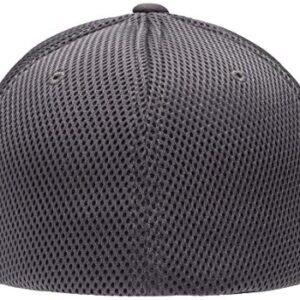 Flexfit Unisex Ultrafibre Airmesh Fitted Trucker Hat, Dark Grey, Large-X-Large