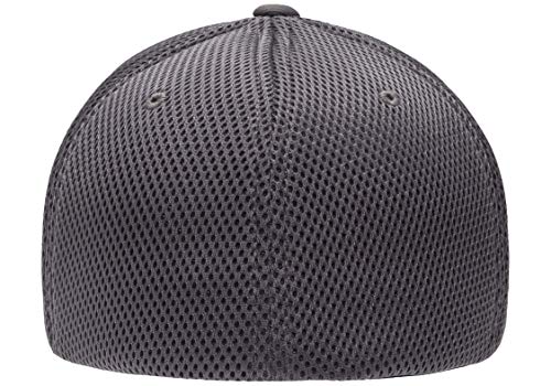 Flexfit Unisex Ultrafibre Airmesh Fitted Trucker Hat, Dark Grey, Large-X-Large