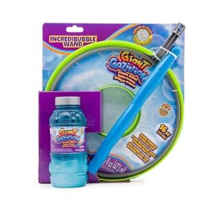 Gazillion Bubbles Incredible Bubble Wand - Make Gigantic Bubbles & Delight Friends W/ 16 Oz Giant Bubble Solution - For Age 3+