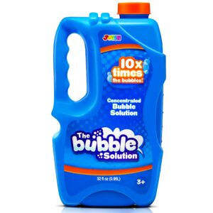 joyin 32 oz bubble solution refills (close to 1l/ 2.5 gallon) big bubble solution, bubble concentrated for easter bubbles, bubble machine, bubble gun, bubble wands, bubble mower, bubble juice refills