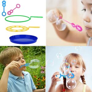 B bangcool Big Bubble Wands Set: Large Bubble Maker, Giant Bubble Wand Bubbles Maker with Tray Bubble Sticks for Kids