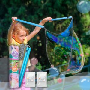 mr. pen- giant bubble wands kit, 3 pcs, big bubble wand, giant bubble maker, large bubble wand, giant bubbles for kids outside, outdoor toys for kids, bubble makers, huge bubble wand set