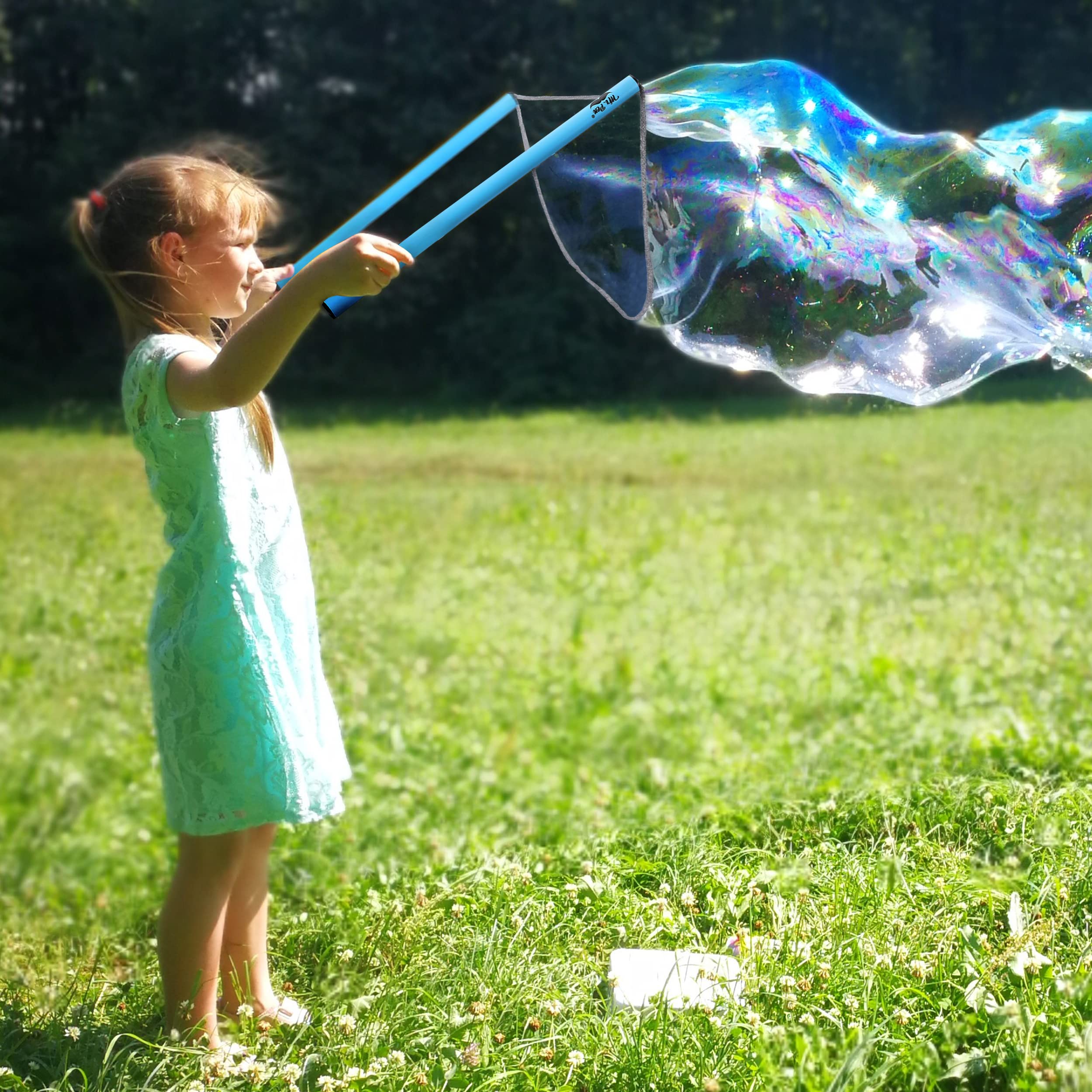 Mr. Pen- Giant Bubble Wands Kit, 3 pcs, Big Bubble Wand, Giant Bubble Maker, Large Bubble Wand, Giant Bubbles for Kids Outside, Outdoor Toys for Kids, Bubble Makers, Huge Bubble Wand Set