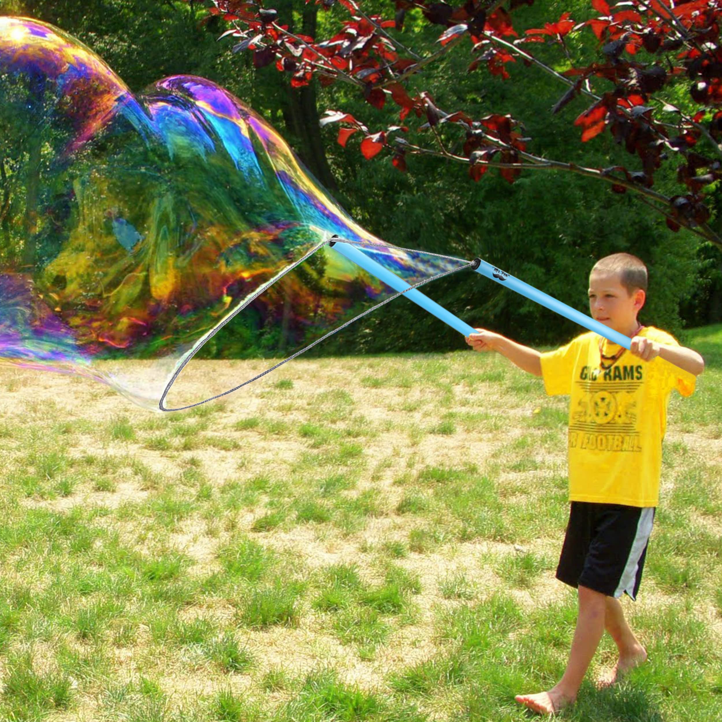 Mr. Pen- Giant Bubble Wands Kit, 3 pcs, Big Bubble Wand, Giant Bubble Maker, Large Bubble Wand, Giant Bubbles for Kids Outside, Outdoor Toys for Kids, Bubble Makers, Huge Bubble Wand Set