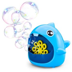 electric dinosaur bubble machine kids summer toy shark for children with 90ml bubble water and concentrate bubble christmas party bubble maker under for 10 dollars (shark)