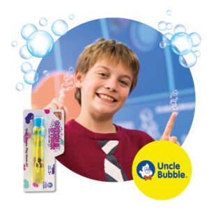 Uncle Bubble Catch & Stack Test Tube Pack of 3. Touchable Mini Bubbles Wand Toy | Small Bubble Wands for Kids | Summber Party Kid Toys | Birthday Gift