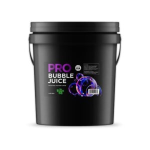 froggy's fog pro bubble juice, strong, long-lasting bubble solution creates iridescent bubbles for bubble machines and bubblers, 5 gallon pail