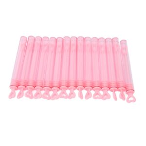 Hztyyier Mini Bubble Wands Heart Shaped Pink Transparent Bubble Sticks 50pcs Party Favors Game Rewards Weddings Kids