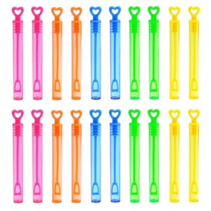 20 pcs empty colorful bubble wands party bag bubbles mini party bubbles small bubble tubes wedding favour bubbles heart