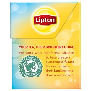 Lipton Cold 6 Piece Brew Family Black Iced Tea Unsweetened Decaffeinated Tea Bags