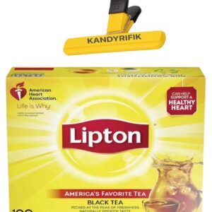 Lipton Tea Bags | Lipton Tea Bags For A Naturally Smooth Taste Black Tea Iced or Hot Tea That Can Help Support a Healthy Heart 100 COUNT tea bags | SameDay Shippers Offers Free Pen and Comes With