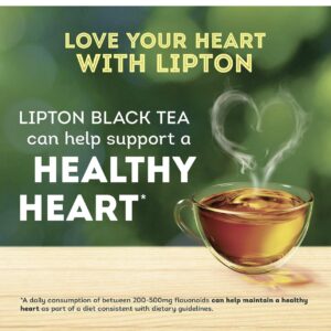 Lipton Tea Bags | Lipton Tea Bags For A Naturally Smooth Taste Black Tea Iced or Hot Tea That Can Help Support a Healthy Heart 100 COUNT tea bags | SameDay Shippers Offers Free Pen and Comes With