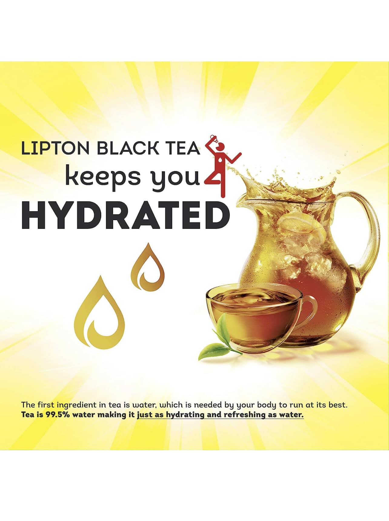 Lipton Tea Bags | Lipton Tea Bags For A Naturally Smooth Taste Black Tea Iced or Hot Tea That Can Help Support a Healthy Heart 100 COUNT tea bags | SameDay Shippers Offers Free Pen and Comes With