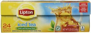 lipton ice tea bags decaffeinated - 24 ct