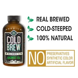 AriZona Unsweet Black Tea - Premium Cold Brew Iced Tea - Sugar Free, 16 Fl Oz (Pack of 12)