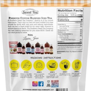 Iced Tea Bags Georgia Peach One Gallon Size,10 Gallon Per Pack, Unsweetened Caffeinated Quick Brew Real Southern Ice Tea by Southern Sweet Tea Company