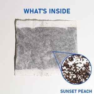 Sunset Peach Black Iced Tea - 8 Individual .75oz Filter Pouch Cold Brew Tea Bags, Each Yields 60oz of Tea - Packed in Resealable Bag