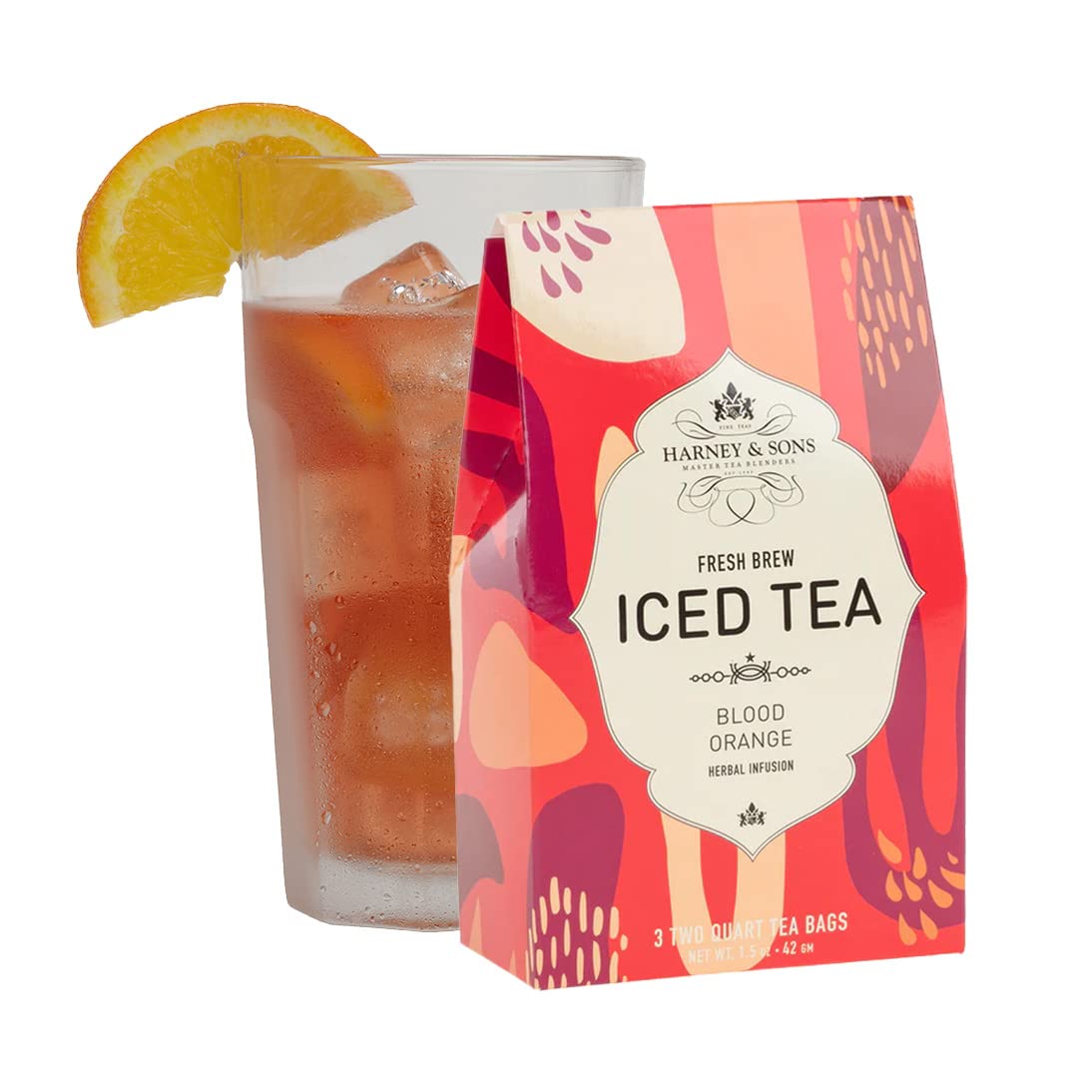 Harney Fresh Brew Iced Tea BLOOD ORANGE 3 2 qt Tea Bags