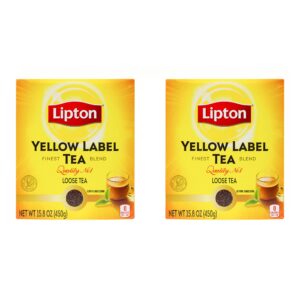 Lipton Yellow Label Tea International Blend 15.8oz (Pack of 2)