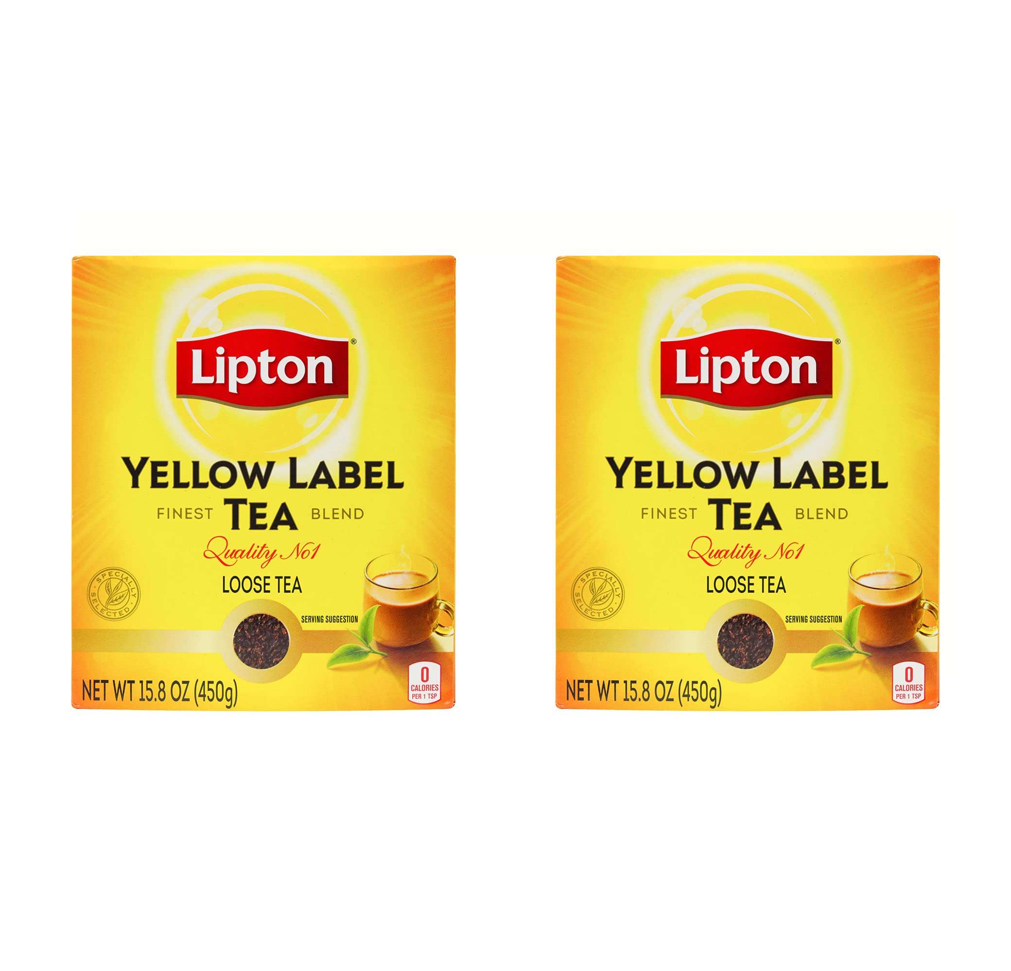 Lipton Yellow Label Tea International Blend 15.8oz (Pack of 2)