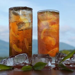 Walters Bay Peach Iced Tea | 12 Quart Sized Tea Bags, Ceylon Tea, Unsweetened, Peach Flavored, 100% Hand Plucked, Black Tea