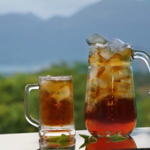 Walters Bay Peach Iced Tea | 12 Quart Sized Tea Bags, Ceylon Tea, Unsweetened, Peach Flavored, 100% Hand Plucked, Black Tea