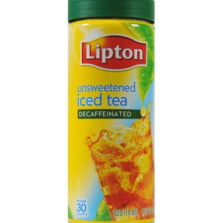 Lipton Decaffeinated Unsweetened Iced Tea Mix, 30 qt (Pack of 2)