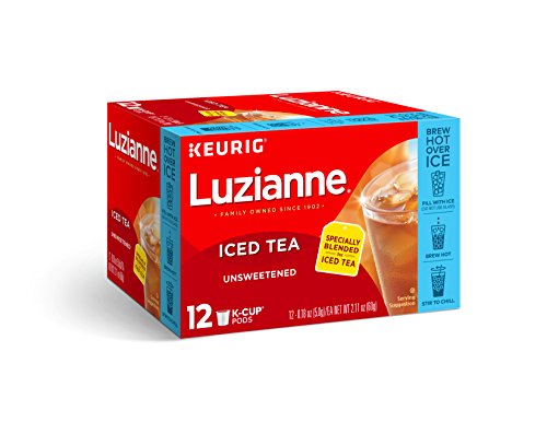 Luzianne Unsweetened Iced Tea, Single Serve K-Cup Pods, 12 Count