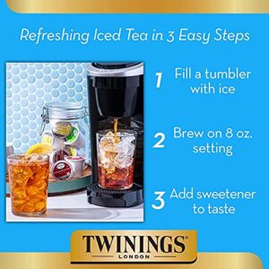 Twinings Iced Tea Unsweetened Black Tea K-Cup Pods for Keurig, Caffeinated, Refreshing, Smooth, Black Tea, 24 Count (Pack of 2)