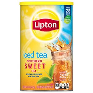 Lipton Iced Tea Mix Southern Sweet Tea 28 qt, Pack of 4, 3584 Ounce