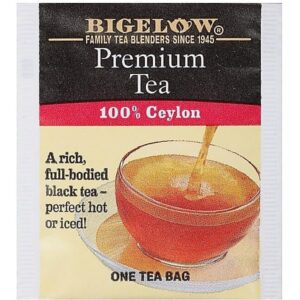 Bigelow 100 Count Premium Blend Black Tea, Contains 100 Individually Wrapped Tea Bags, Full Caffeine