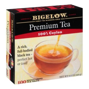 Bigelow 100 Count Premium Blend Black Tea, Contains 100 Individually Wrapped Tea Bags, Full Caffeine