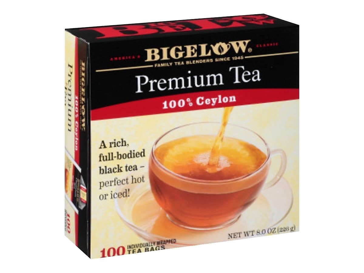 Bigelow 100 Count Premium Blend Black Tea, Contains 100 Individually Wrapped Tea Bags, Full Caffeine