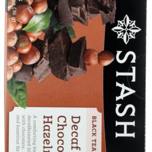 Stash Decaf Chocolate Hazelnut Black Tea, 18 count, 1pack