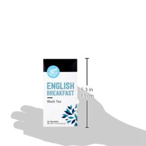 Amazon Brand - Happy Belly English Breakfast Tea Bags, 20 Count (Pack of 1)