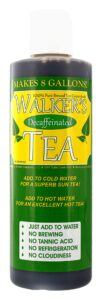 walker's tea liquid tea concentrate decaffeinated 8oz. - makes 8 gallons!