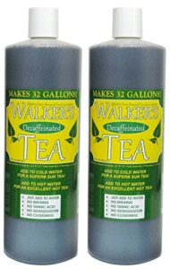 walkers liquid tea concentrate without caffeine- 64 ounces total (pack of 2 - 32 ounce bottles) makes 64 gallons