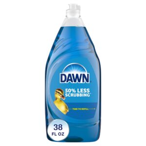 dawn ultra dishwashing liquid dish soap, original scent, 38 fl oz (pack of 1)