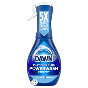 dawn platinum powerwash dish spray, dish soap, fresh scent, 16 fl oz