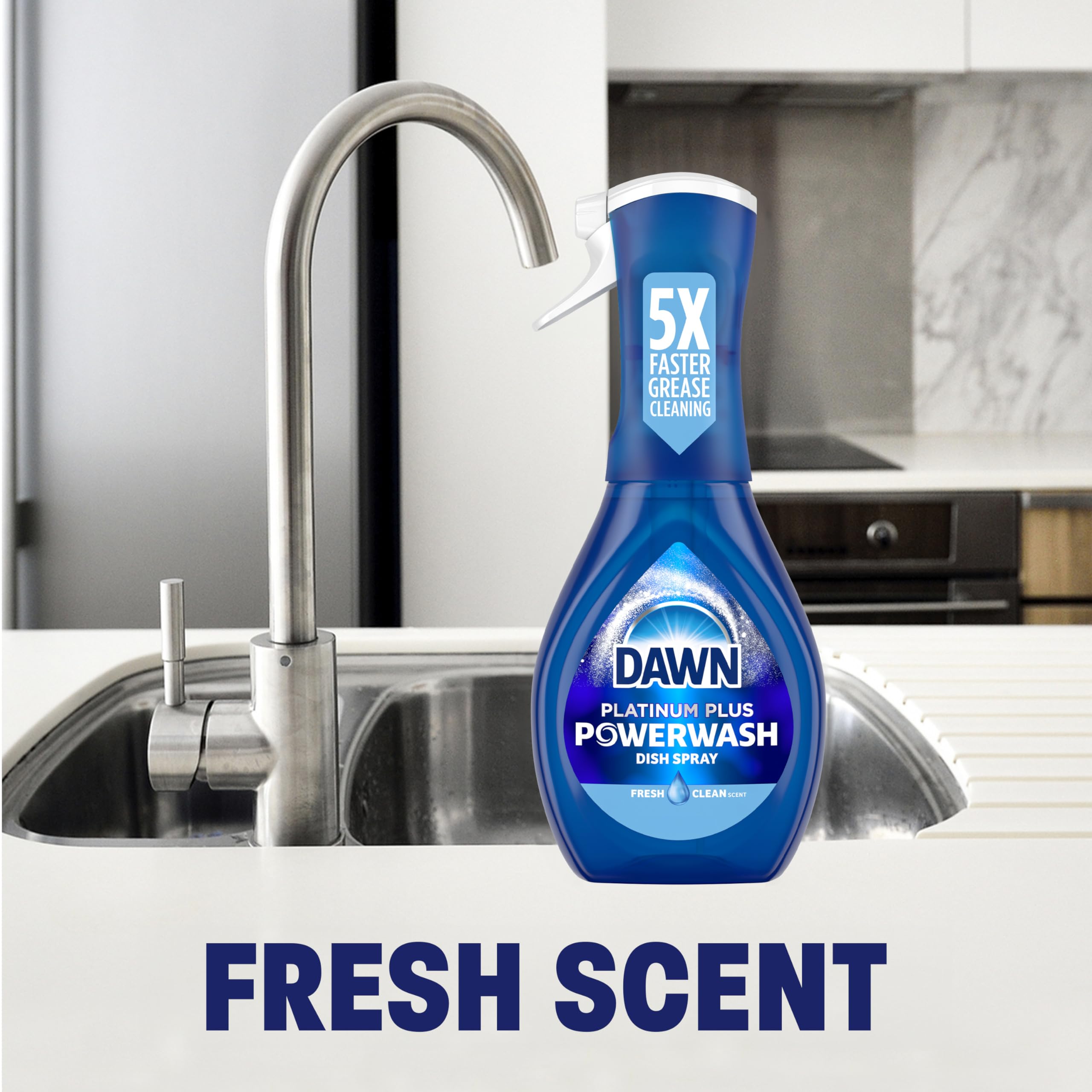 Dawn Platinum Powerwash Dish Spray, Dish Soap, Fresh Scent, 16 Fl Oz