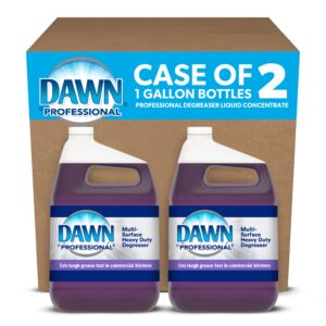 p&g professional dawn multi-surface heavy duty degreaser, 1 gallon (case of 2), degreaser concentrate for kitchen, restaurants, foodservice, and more