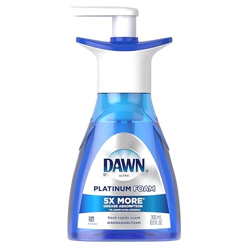 2 Pk. Dawn Ultra Platinum Foam Dishwashing Fresh Rapids Scent 10.1 fl oz 190 Pumps (20.2 Fl Oz 380 Pumps Total)